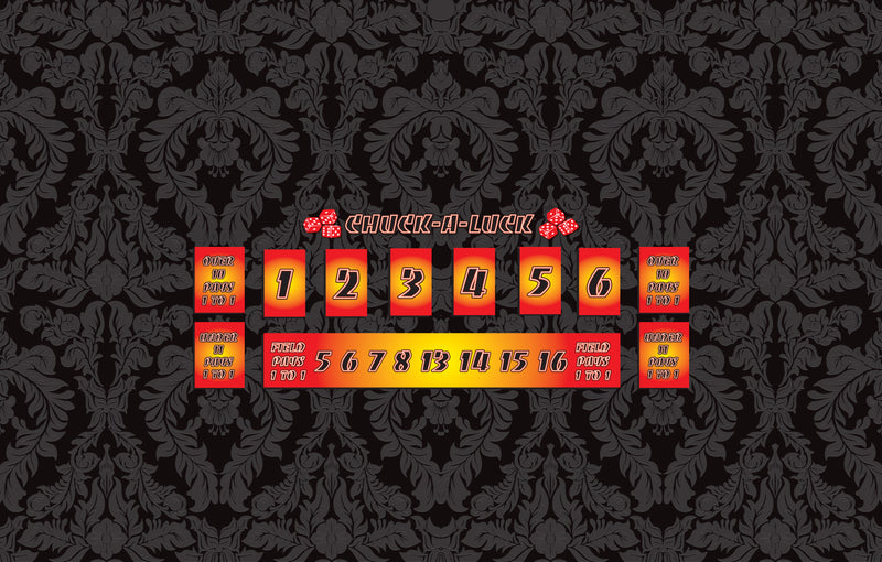 Chuck-A-Luck Table Layout - Professional Quality & Discount Prices