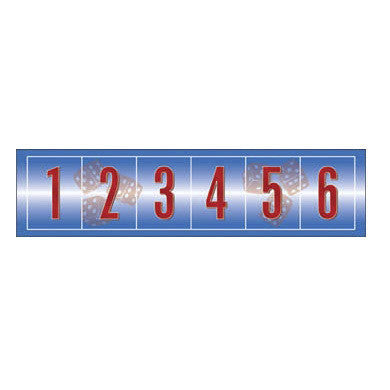 Chuck-A-Luck laydown - 15 x 48 inch | Casino Supply