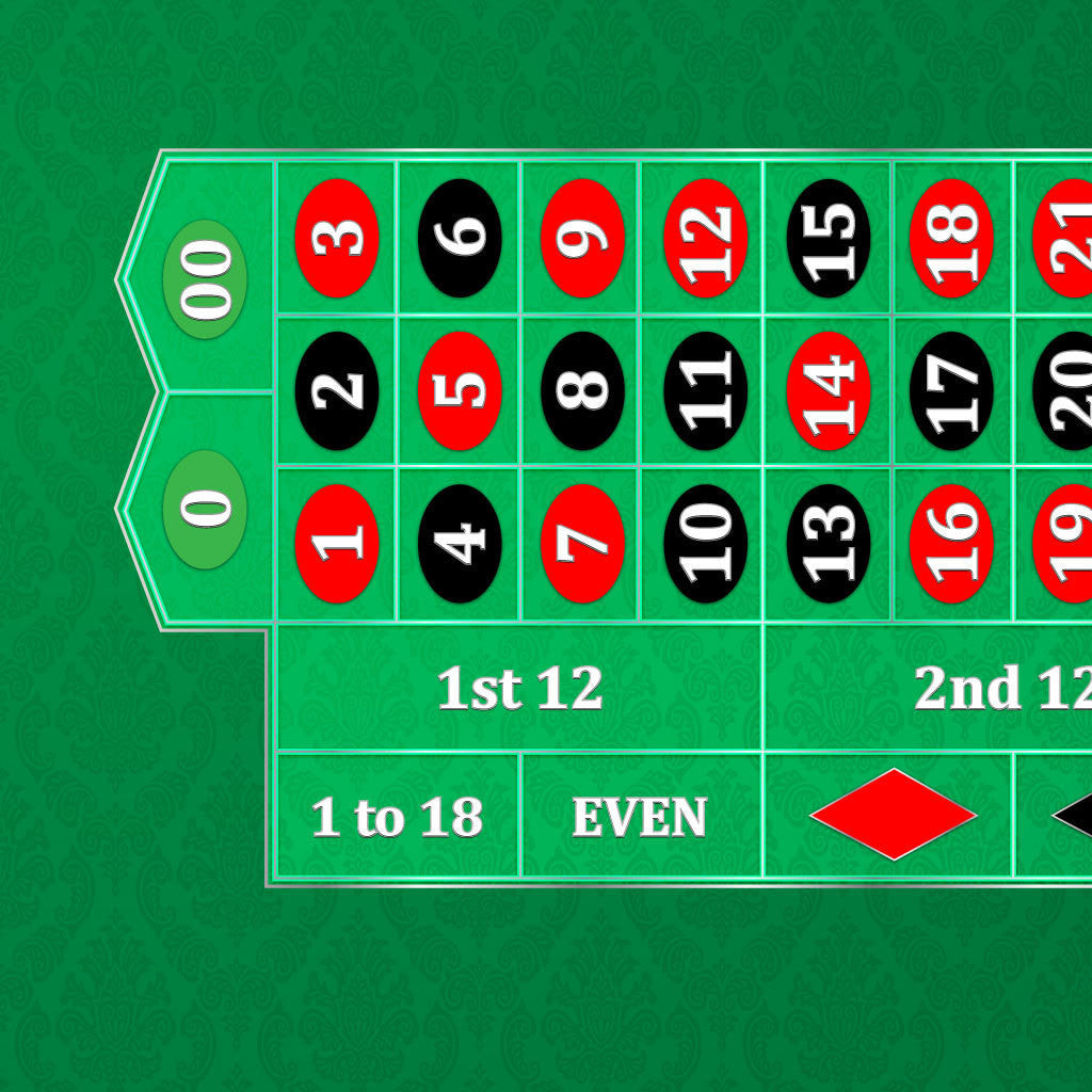 roulette board printable